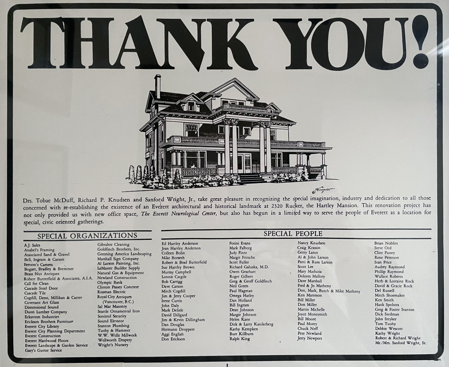 Great Grandson and others Visit Historic Hartley Mansion